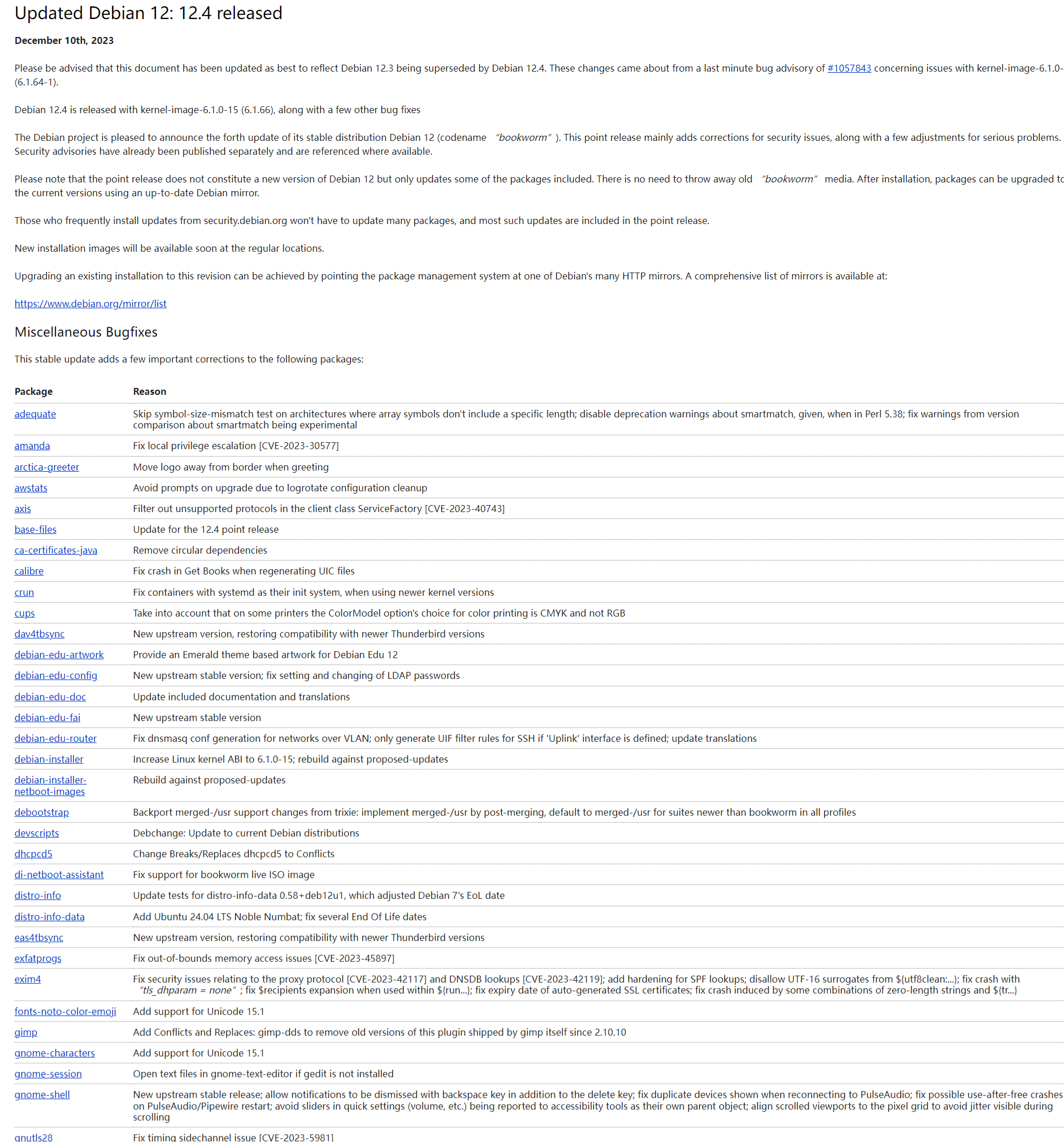Debian 12.4发布 – POPSOFT